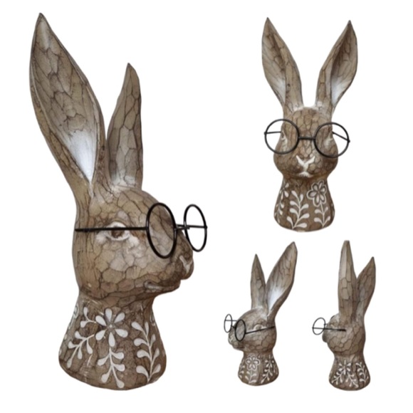 Rae Dunn | Other | New Farmhouse Distressed Easter Bunny Rabbit Head ...